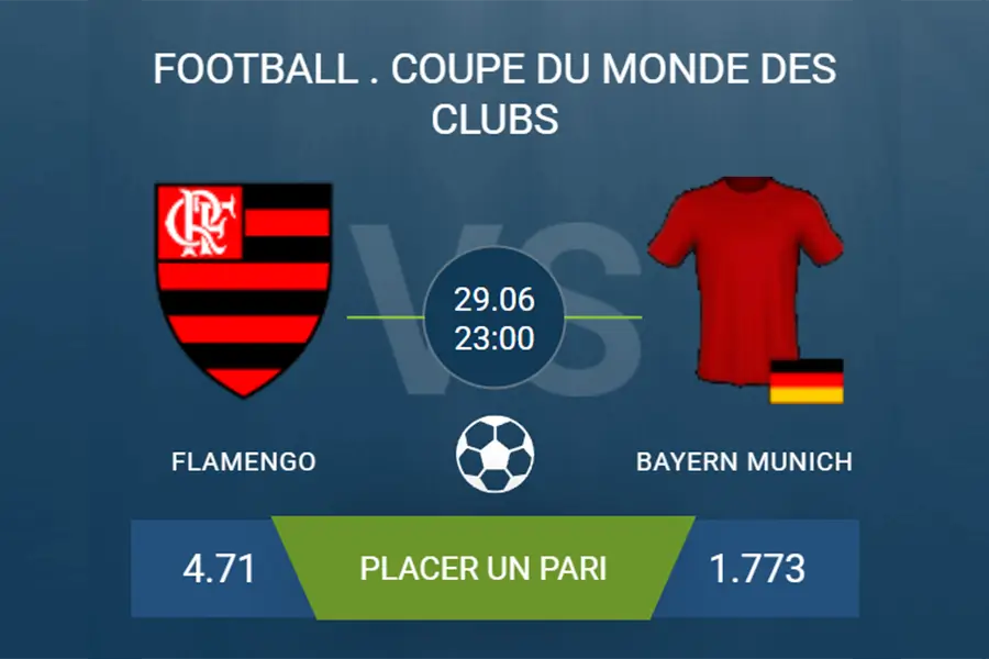 Pronostic Flamengo-Bayern Munich : choc mondial à Miami